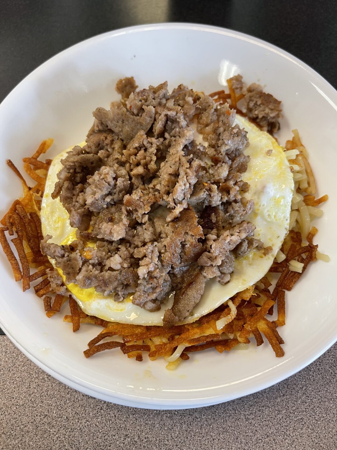Copycat Waffle House Sausage Hash Brown Bowl Recipe - Pinch of Gluten ...